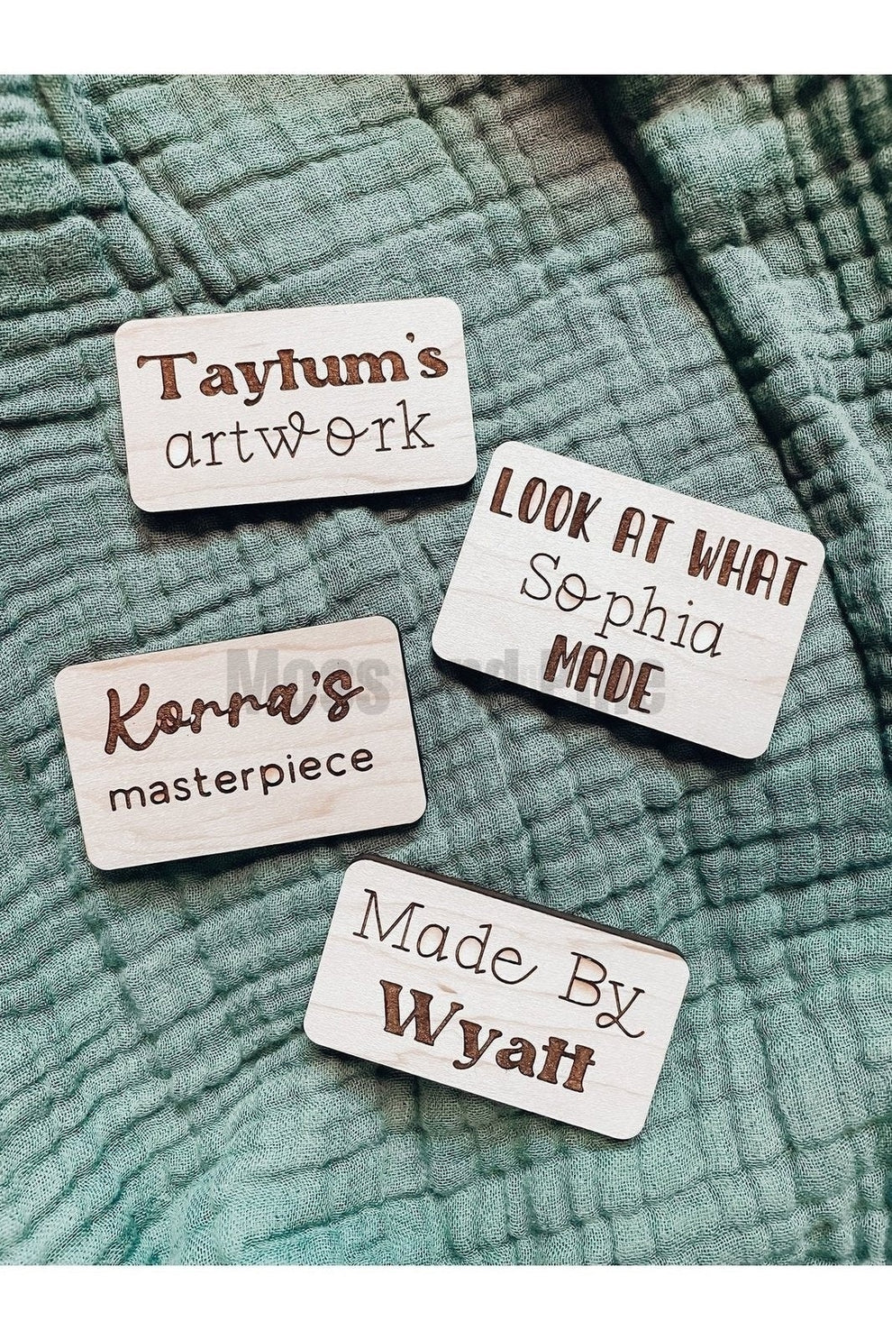 Personalized Artwork Magnet – Moss and Pine